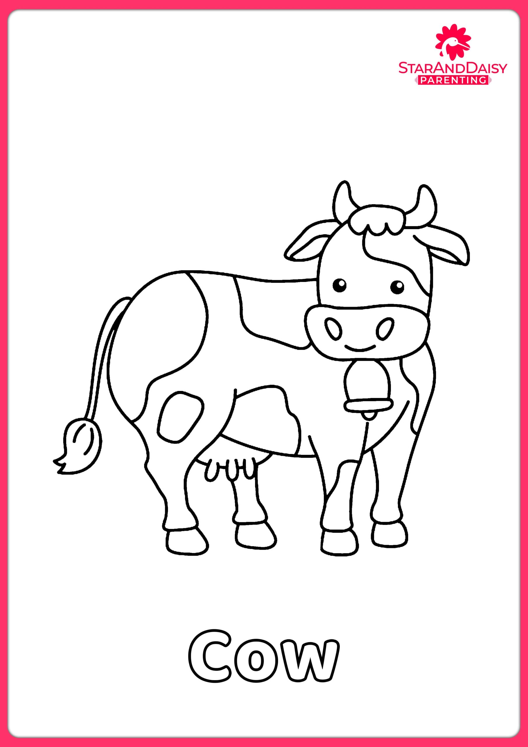 Color the Cow - Find the Best Collection of Art Activity