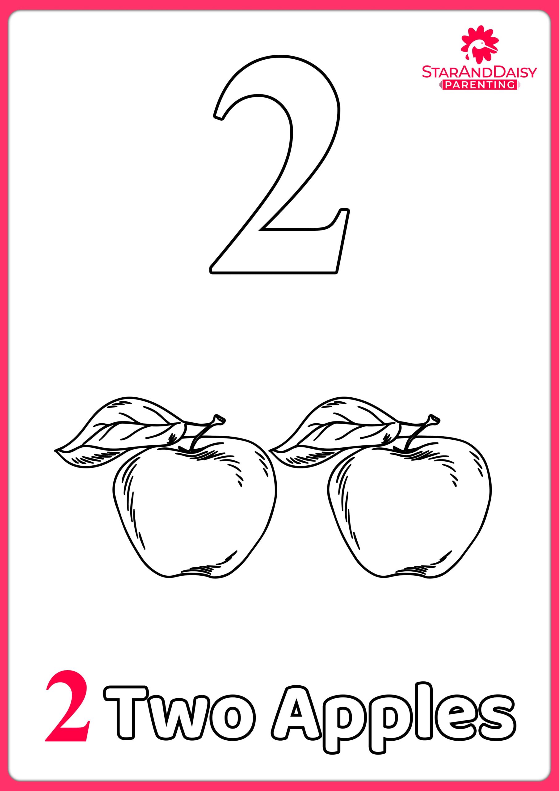 Colour the Number Two - Find Out the Best Pages for Your Kids